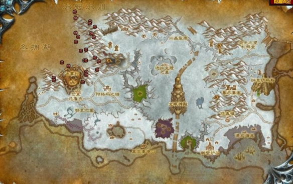 《魔兽世界》龙骨荒野矿点分布图一览-魔兽世界游戏攻略推荐-攻略库