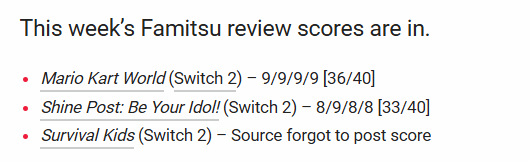 Fami通新一期评分：《马里奥赛车世界》36分进入白金殿堂！-马里奥赛车世界游戏资讯推荐-攻略库